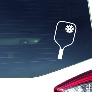Pickleball Sticker, Pickleball Paddle Decal, Pickle Ball Car Window ...