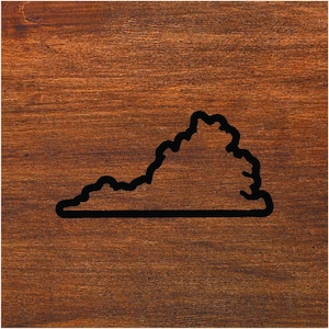 Virginia Outline State VA Sticker Decal Vinyl Car, Window, Mirror ...