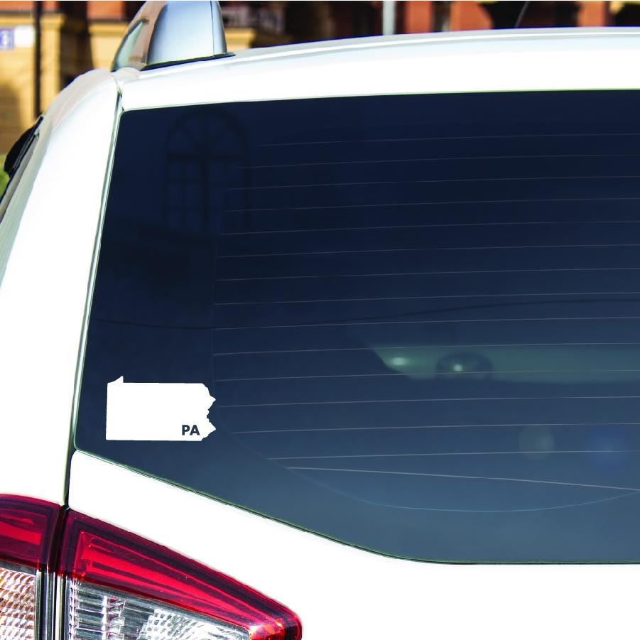 Pennsylvania State PA Sticker Decal Vinyl Car, Window, Mirror, Water ...