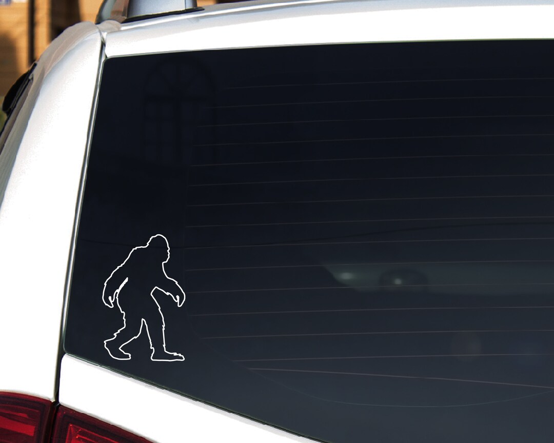 Bigfoot Vinyl Decal, Sasquatch Die Cut Sticker, Car Decal, Truck, Water ...