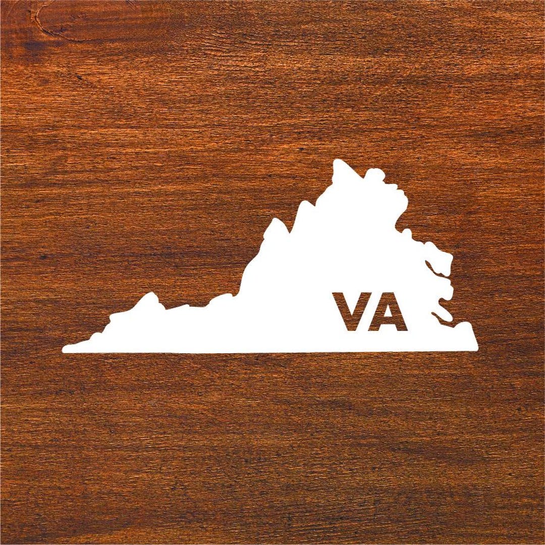 Virginia State VA Sticker Decal Vinyl Car, Window, Mirror, Water Bottle ...