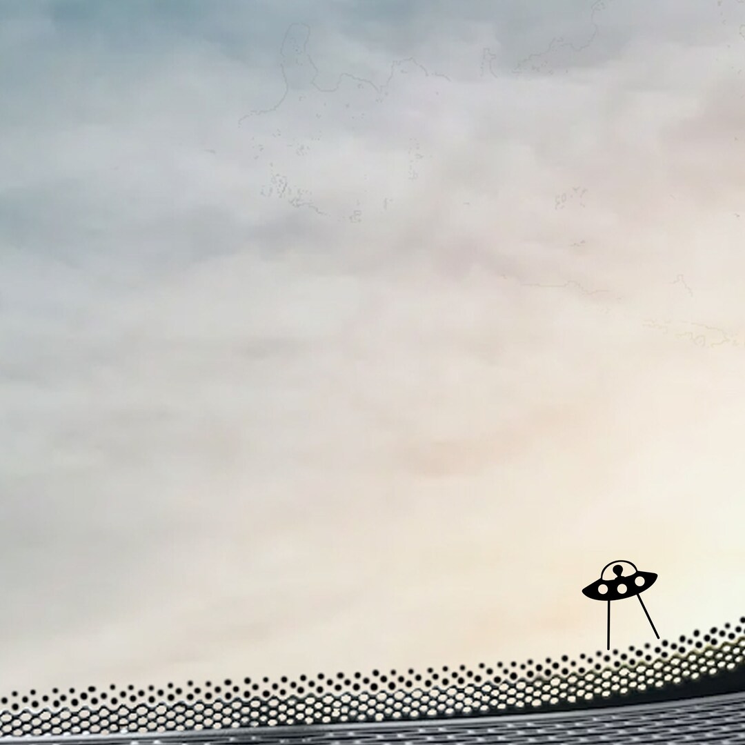 Alien UFO Vinyl Sticker Decal - Etsy