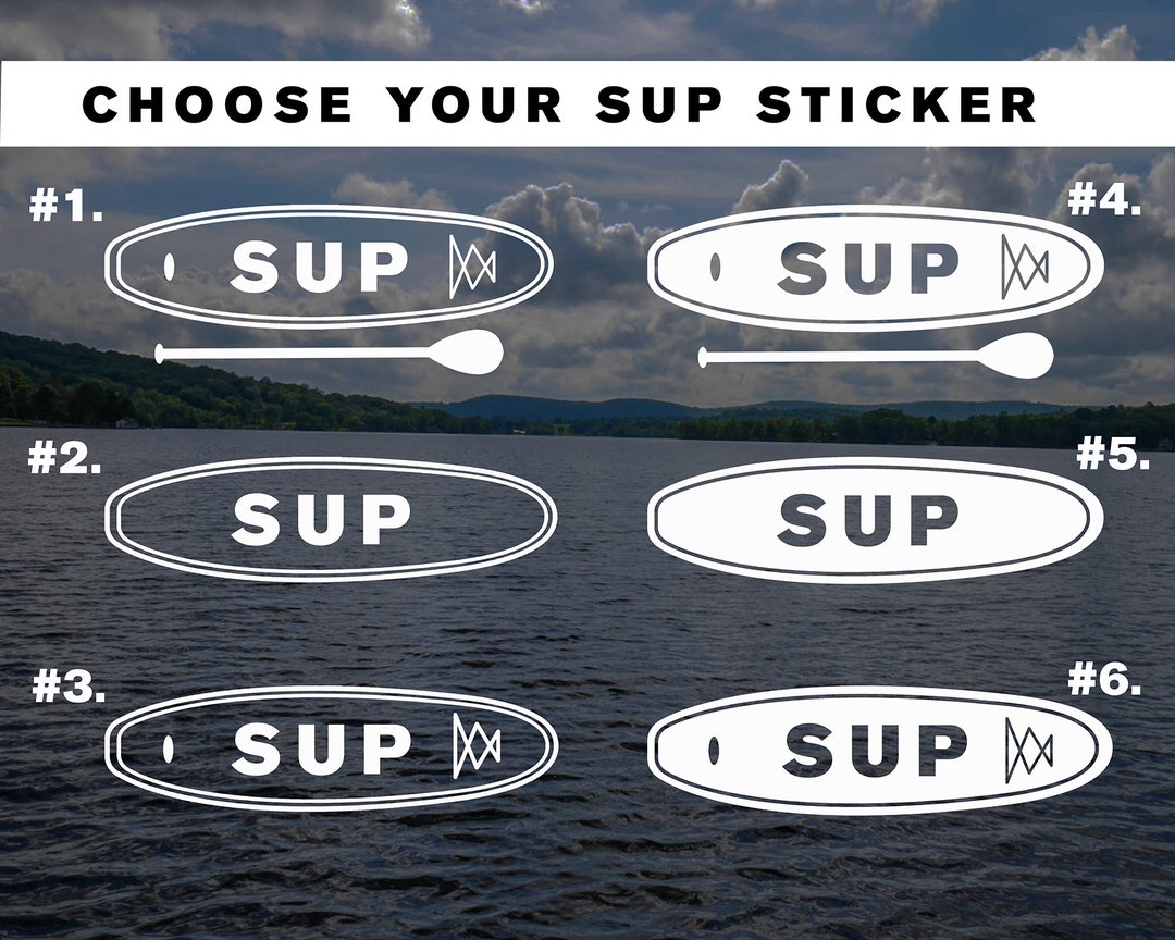 SUP Vinyl Sticker Decal Paddleboard Sport Decal Sticker - Etsy