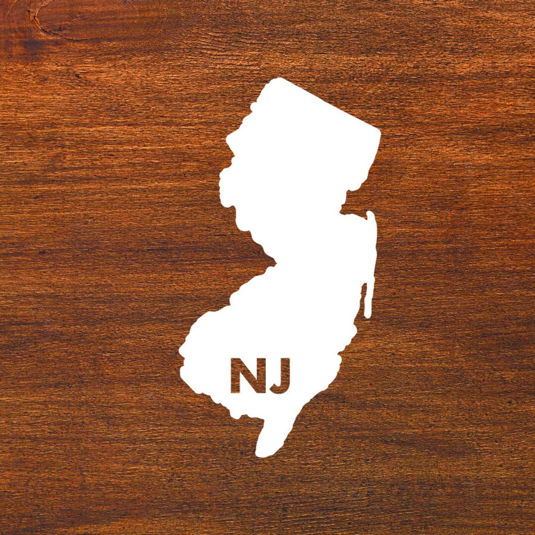New Jersey State NJ Sticker Decal Vinyl - Etsy