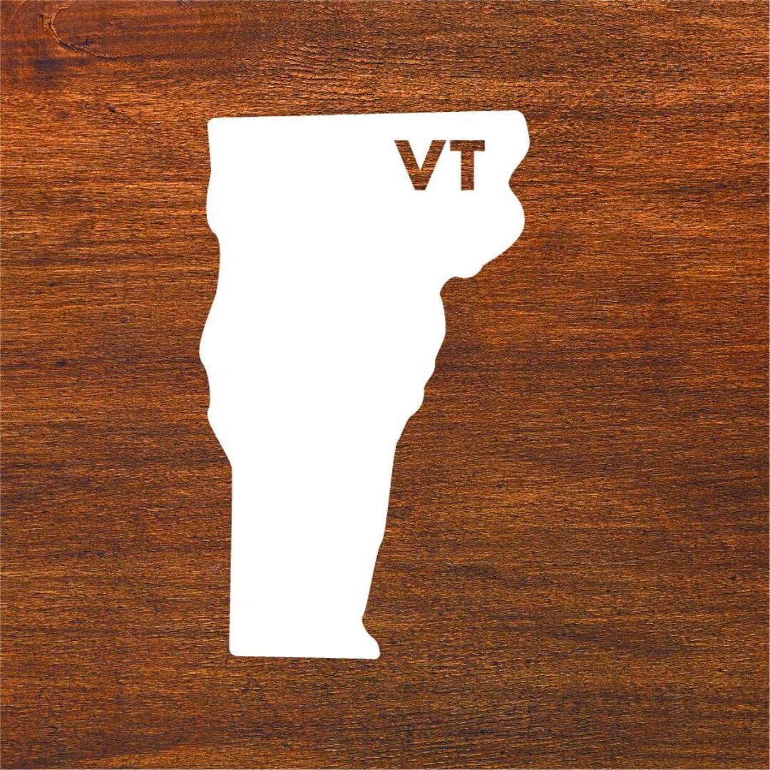 Vermont State VT Sticker Decal Vinyl Car, Window, Mirror, Water Bottle ...