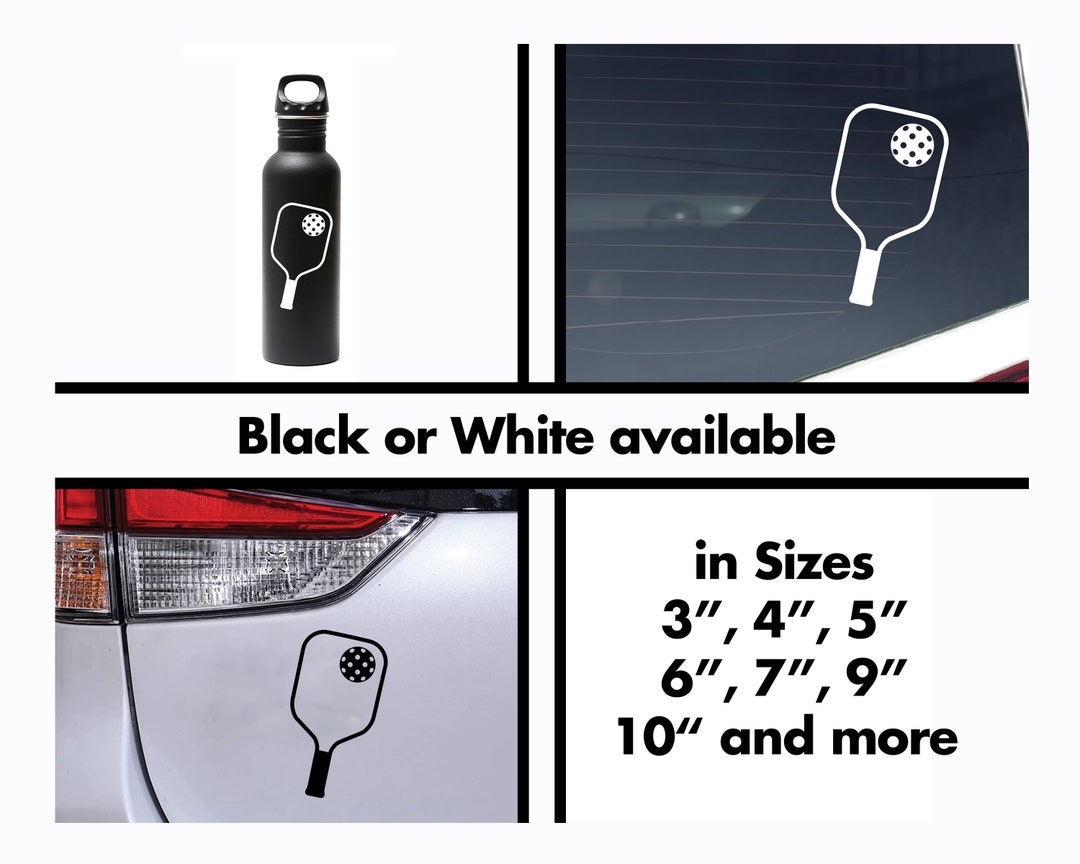 Pickleball Sticker, Pickleball Paddle Decal, Pickle Ball Car Window ...