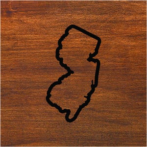 New Jersey Outline State NJ Sticker Decal Vinyl - Etsy
