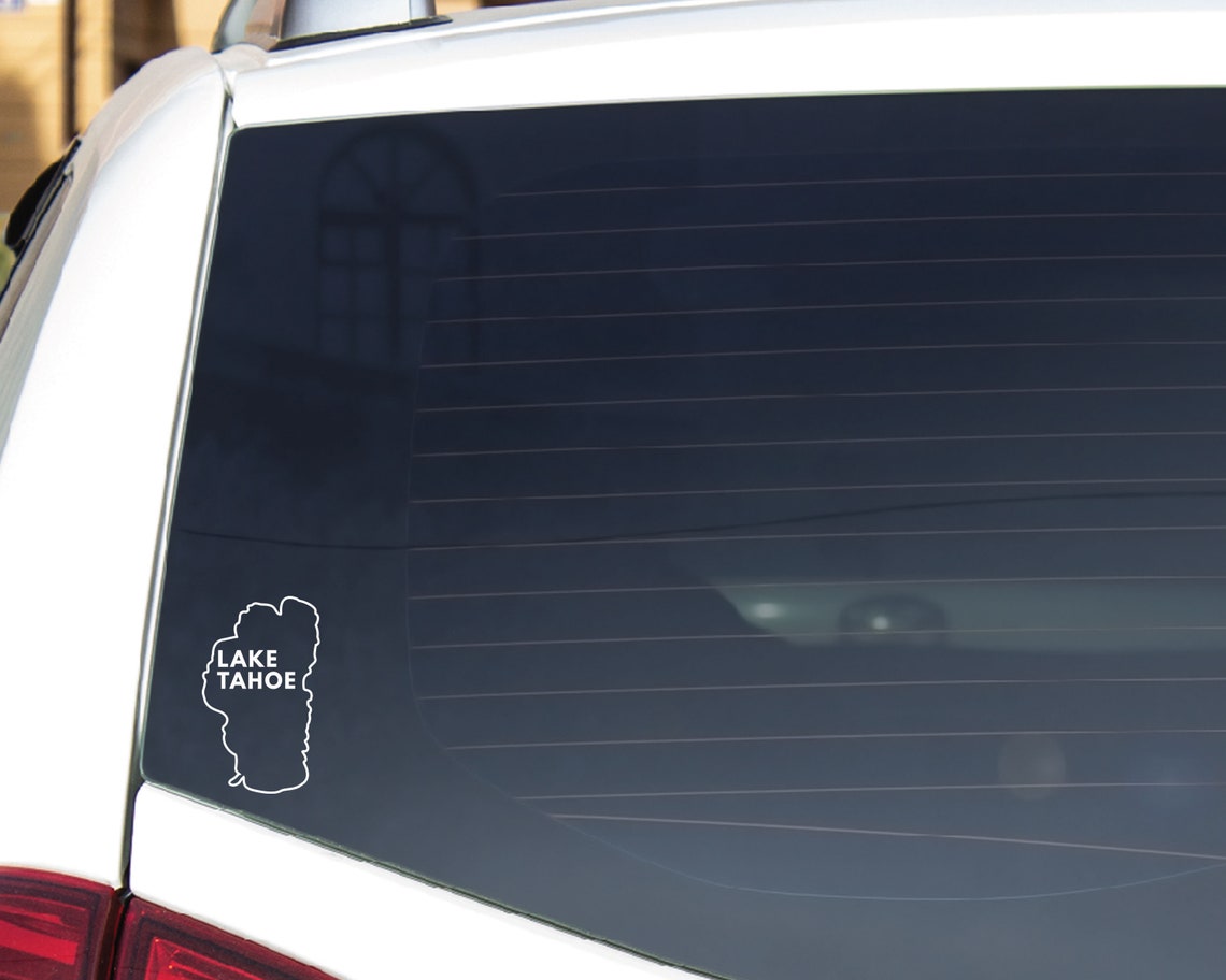 Lake Tahoe Sticker Tahoe Home Decal Tahoe Outline Tahoe - Etsy