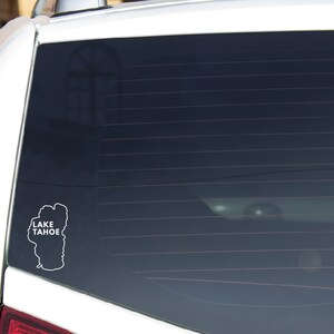 Lake Tahoe Sticker, Tahoe Home Decal, Tahoe Outline, Tahoe Solid Die ...