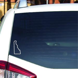 Delaware State Outline Sticker Decal Vinyl Car, Window, Mirror, Water ...