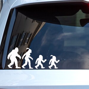Sasquatch Bigfoot Family Vinyl Decal, Die Cut Sticker, Car Window ...