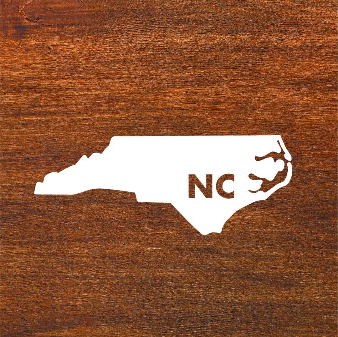 North Carolina State NC Sticker Decal Vinyl Car, Window, Mirror, Water ...