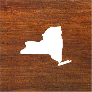 New York Solid State NY Sticker Decal Vinyl Car, Window, Mirror, Water ...