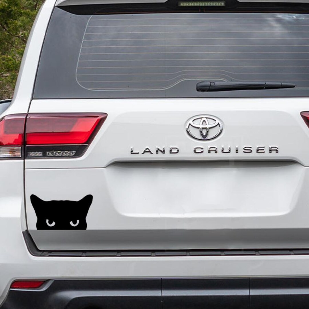 Cat Peeking Decal Vinyl Sticker Car, Window, Water Bottle, Laptop, RV ...