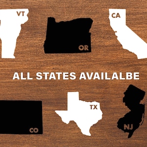 State Sticker Decal, Home State Decal, State Sticker, Home State Car ...