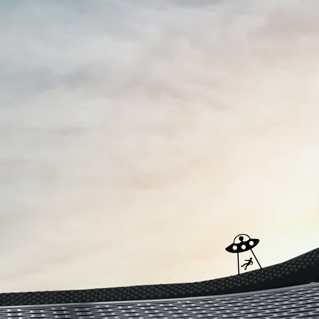 Alien UFO Abduction Vinyl Sticker Decal Windshield Window Easter Egg - Etsy