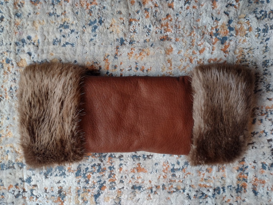 Hand Made Indigenous Beaver Hand Muff Warmer With Leather Loops for ...