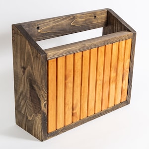 Wooden Letterbox Basket for Front Door / Pet Post Guard Cage / Handmade ...