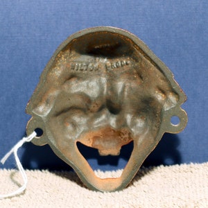 Vintage 1930s Wilton Hand Painted Cast Iron Four-eyed Woman Beer & Soda ...