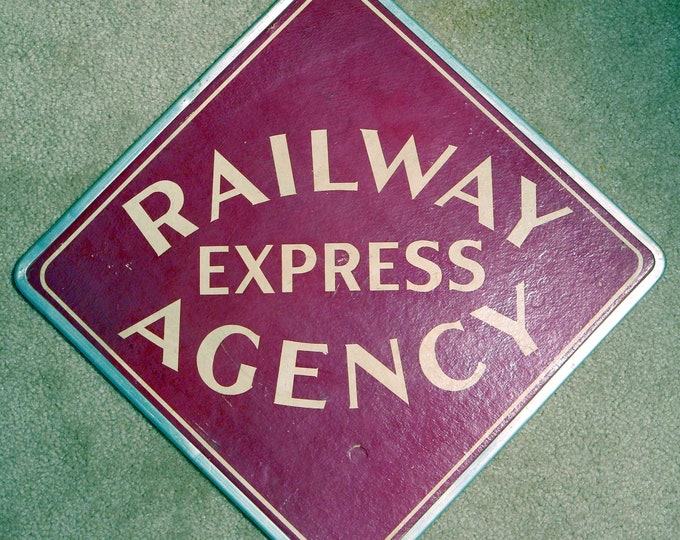 Vintage Very Rare 1930s Railway Express Agency (REA) Pressboard Double ...