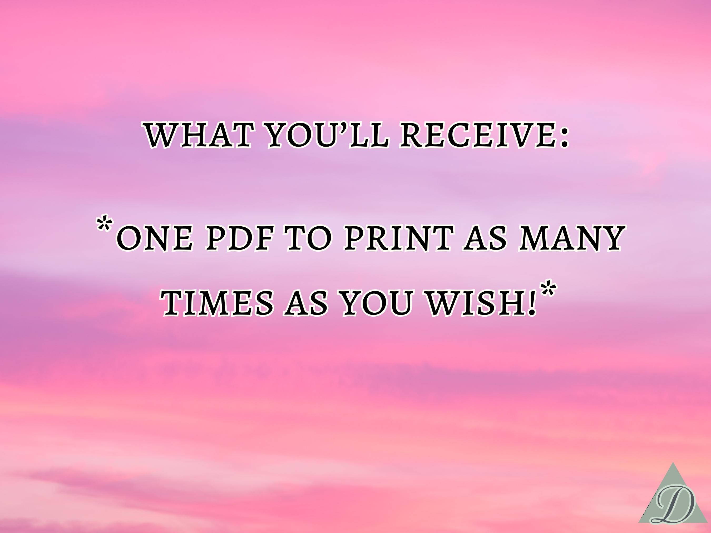 Printable Princess Party Favor Sign, Princess Goodie Bag Table Sign ...