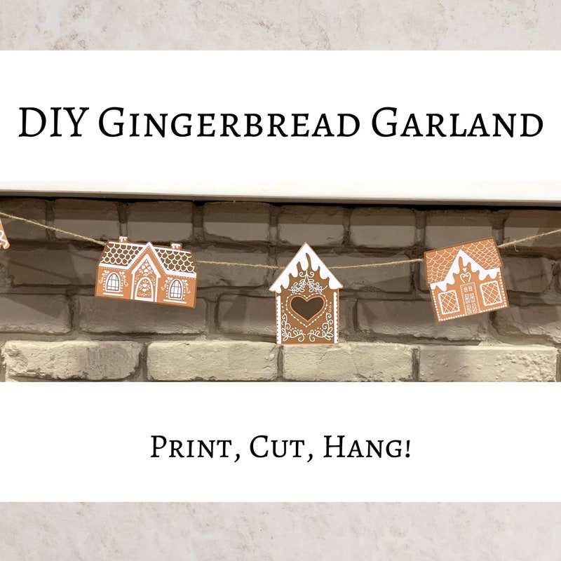 Gingerbread Garland - Etsy