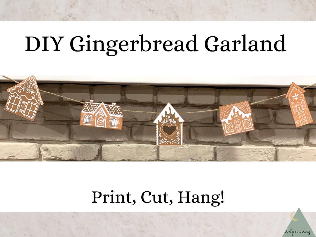 Christmas Decor Gingerbread House Garland Gingerbread Decor - Etsy