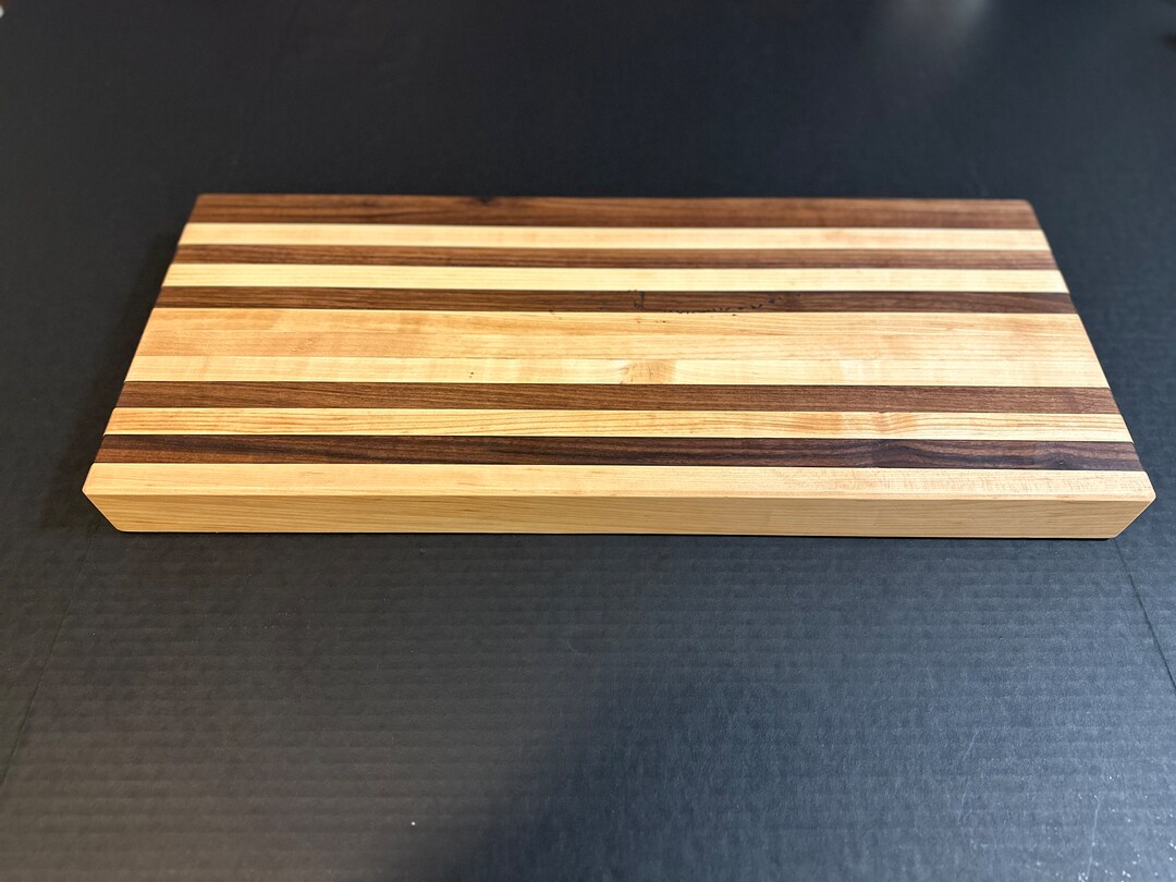 Stunning Maple and Walnut Edge Grain Cutting Board/charcuterie Board - Etsy