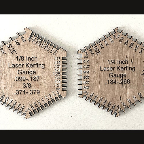 Material Thickness Test Guide Set Kerf Tool for Laser MM - Etsy