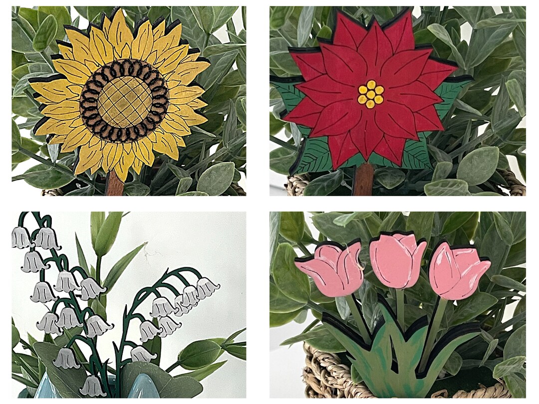 Plants Svg, Plant Stakes Svg, Pot Accessories Svg, Flowers Svg, Garden ...