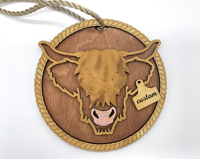 Highland Cow Shiplap Sign File SVG, Farm Glowforge, Luckyheartdesignsco ...