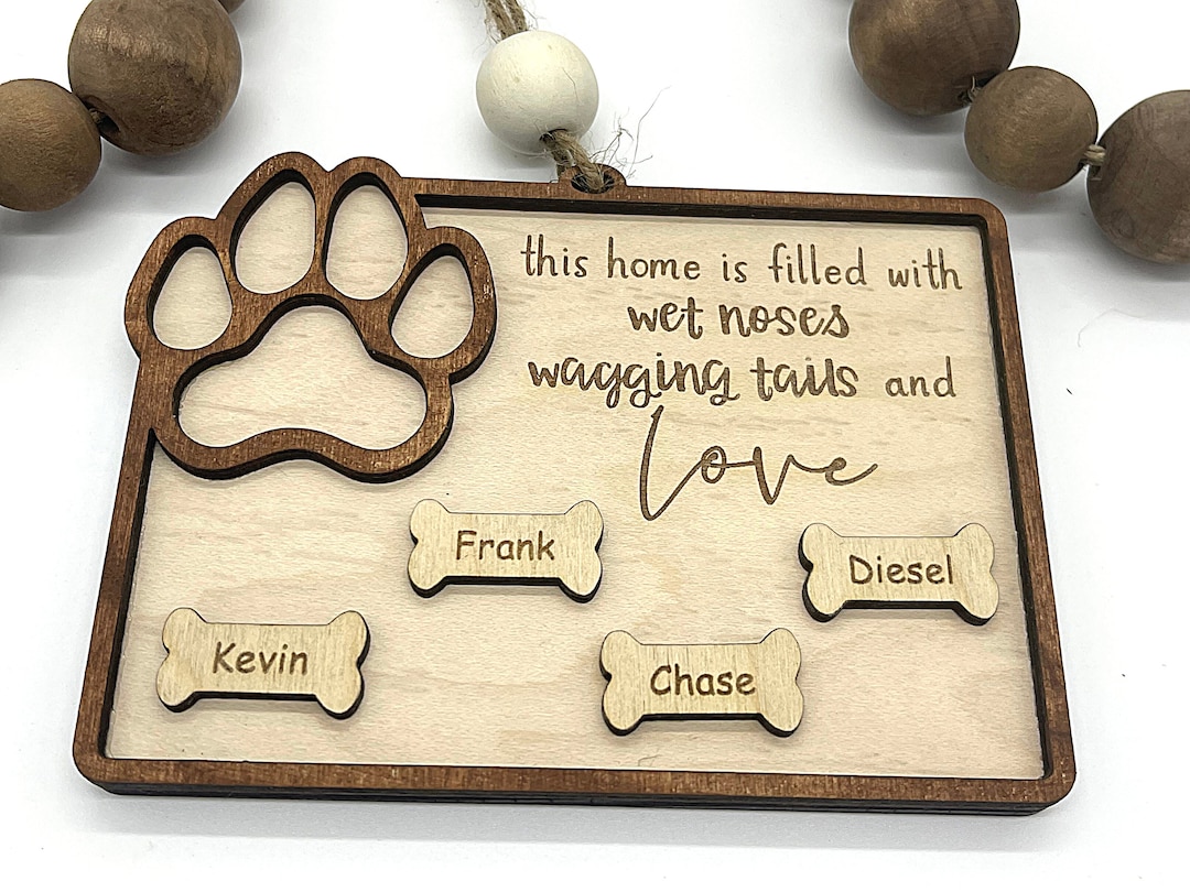 Wet Noses and Wagging Tails Dog Sign Svg, Dog File, Funny Dog Svg ...