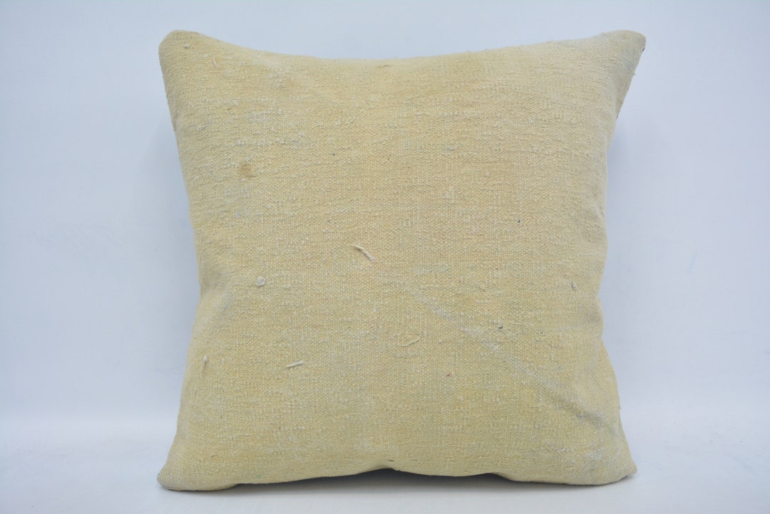 Kissen, türkisches Kissen, Kissenbezug, Kelimkissen, 20x20 beige Bezug ...