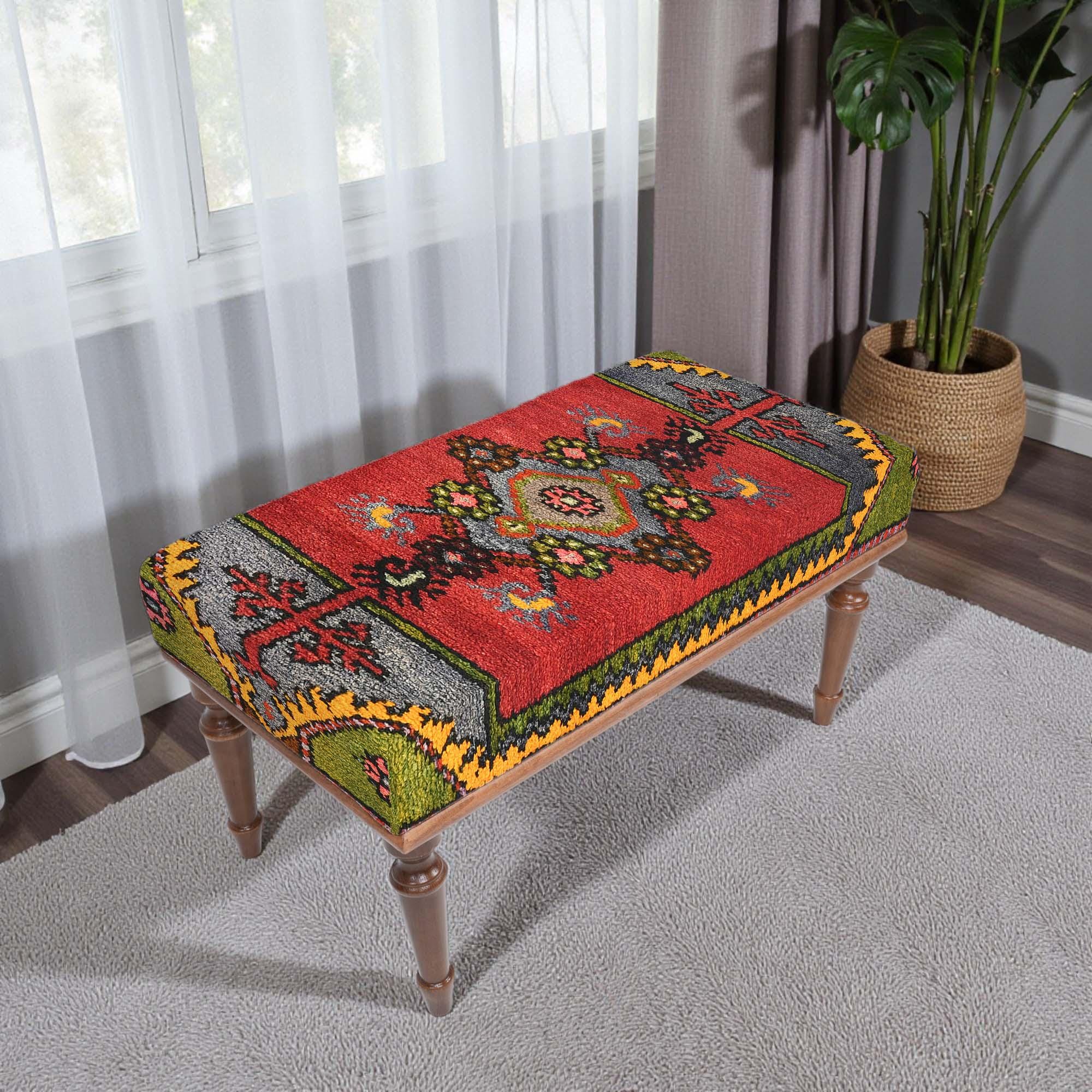Persian Style Bench, Ottoman Bench, Handmade Furniture, Living Room ...