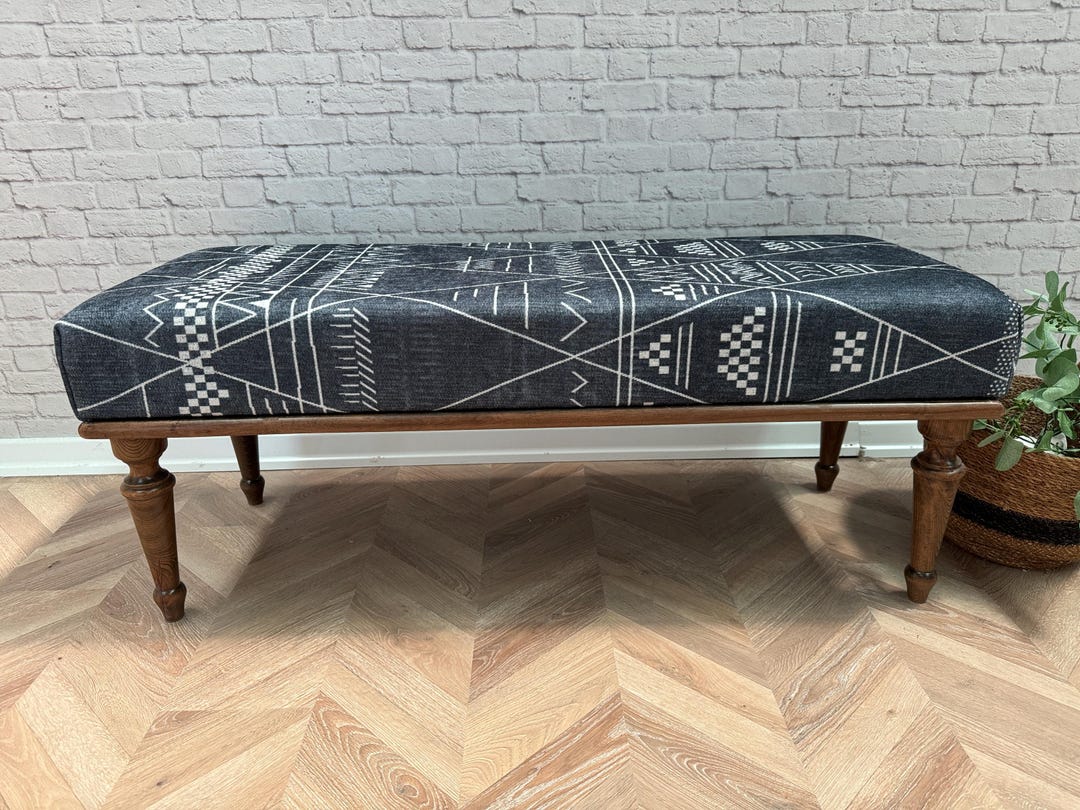 Boho Bench, Modern Bench, Home Decor, Trendy Bench, Minimal Home Decor ...