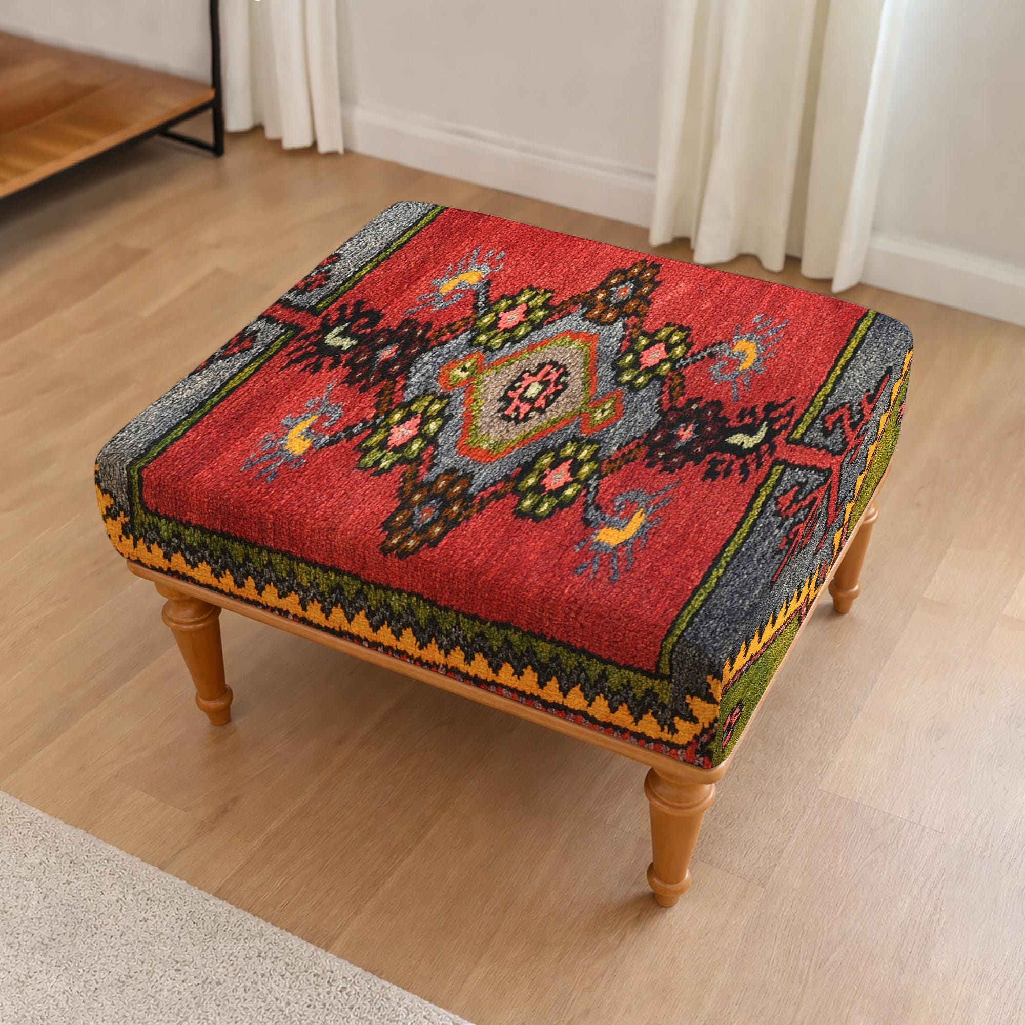 Persian Style Bench, Ottoman Bench, Handmade Furniture, Living Room ...