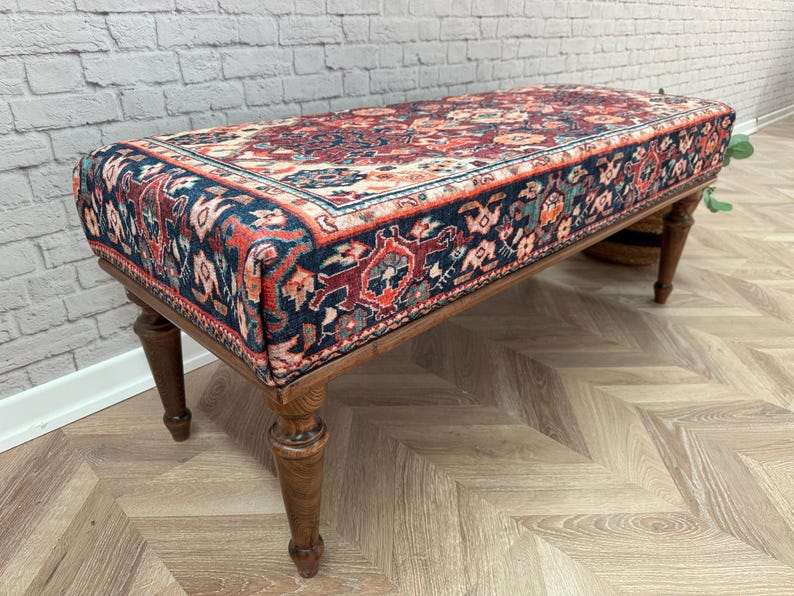 Handmade Bench, Ottoman Bench, Porch Bench, Piano Bench, Upholstered ...