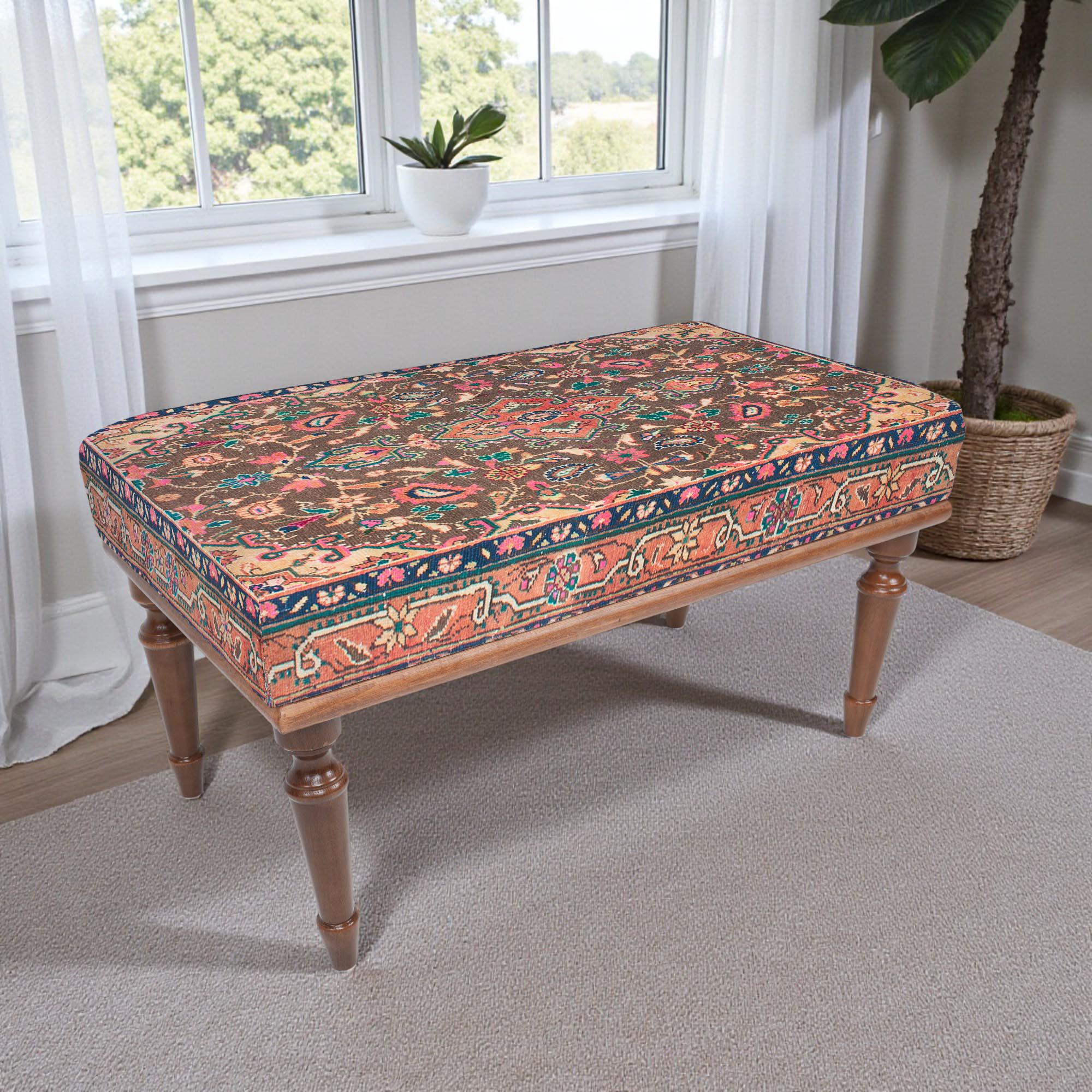 Persian Style Bench, Ottoman Bench, Handmade Furniture, Turkish Rug ...