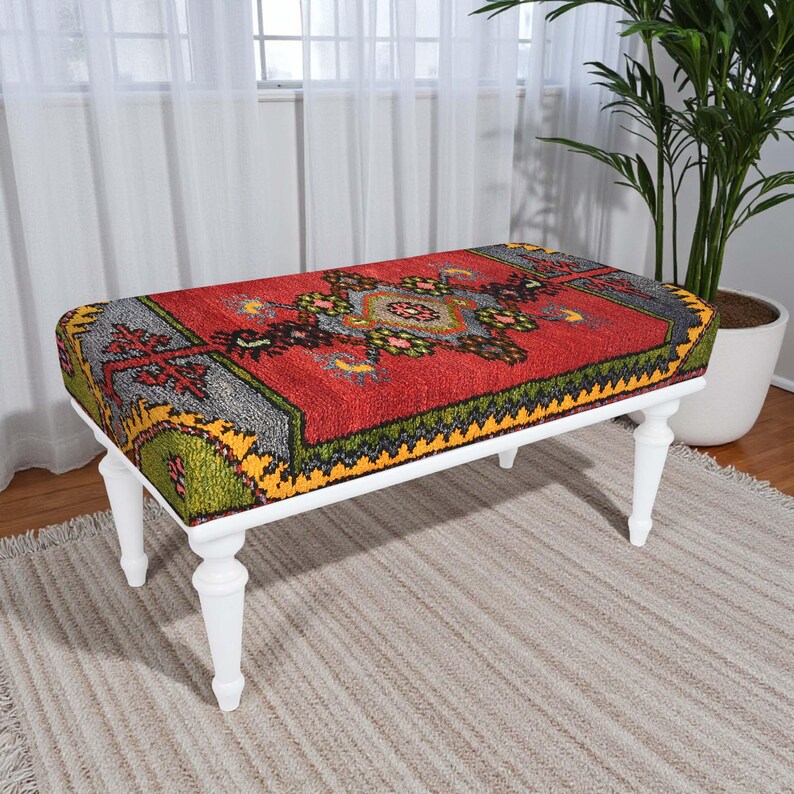 Persian Style Bench, Ottoman Bench, Handmade Furniture, Living Room ...