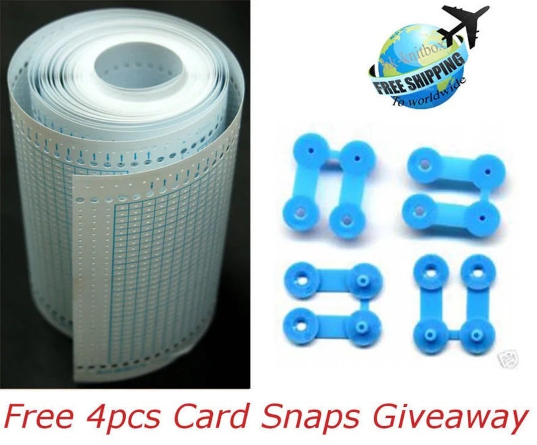 30 Stitch Blank Punch Card Roll for Singer Silver Reed Knitting Machine ...