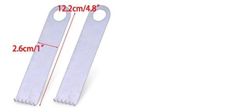 2 Claw Weight Hangers for All Knitting Machine Brother SINGER Silver ...