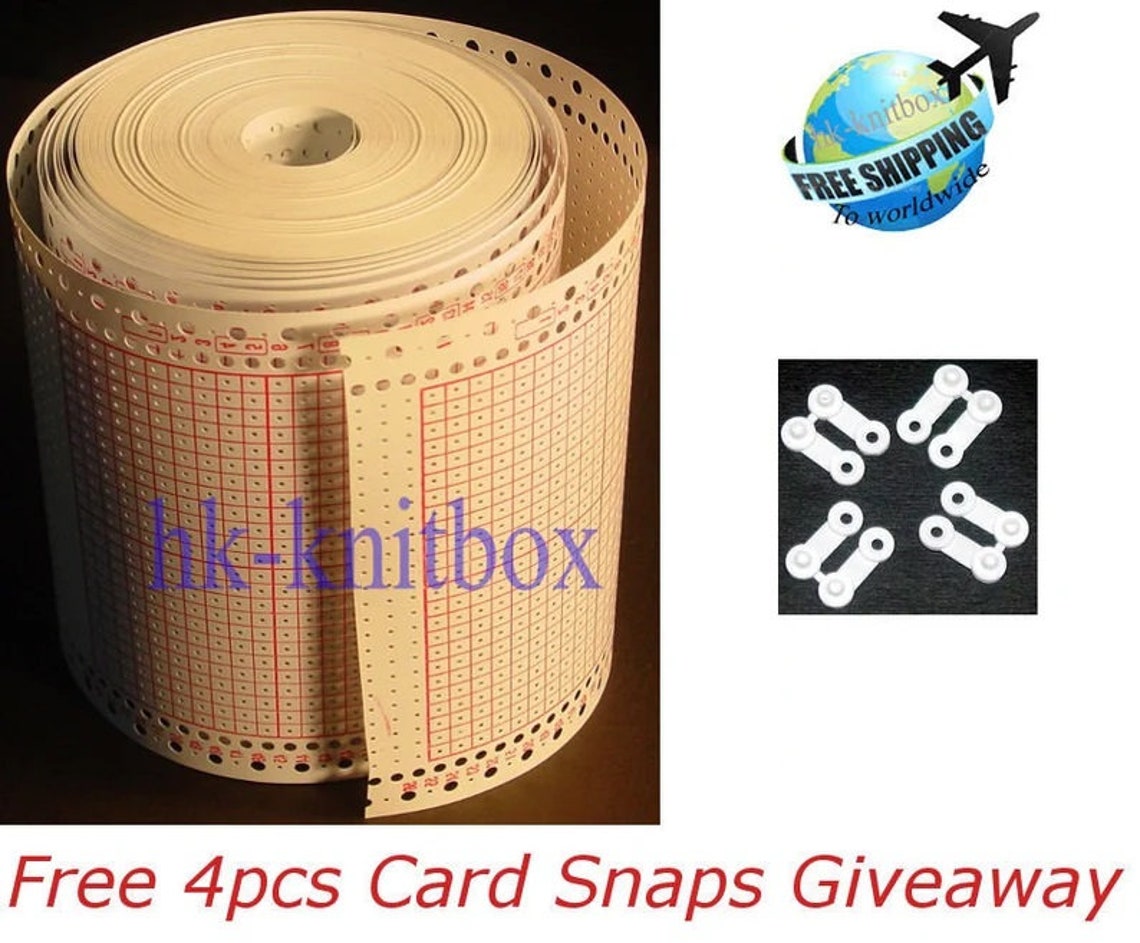 24 Stitches Blank Punch Card Roll for Brother Singer Knitting - Etsy
