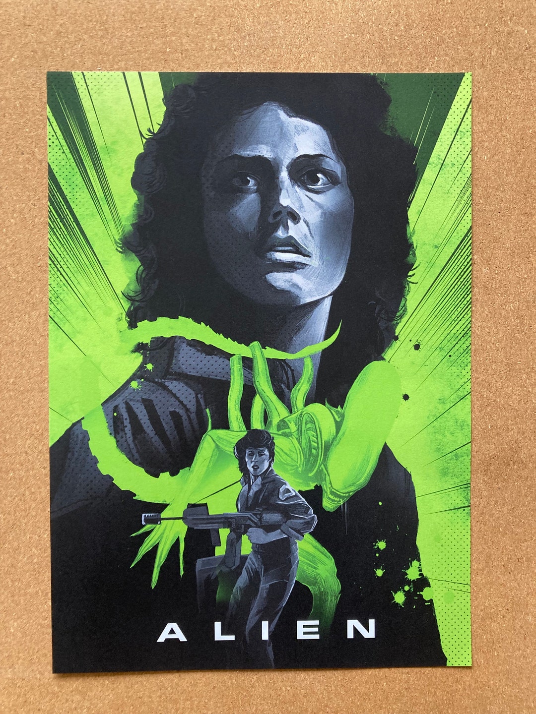 Alien Digital A3 Print - Etsy