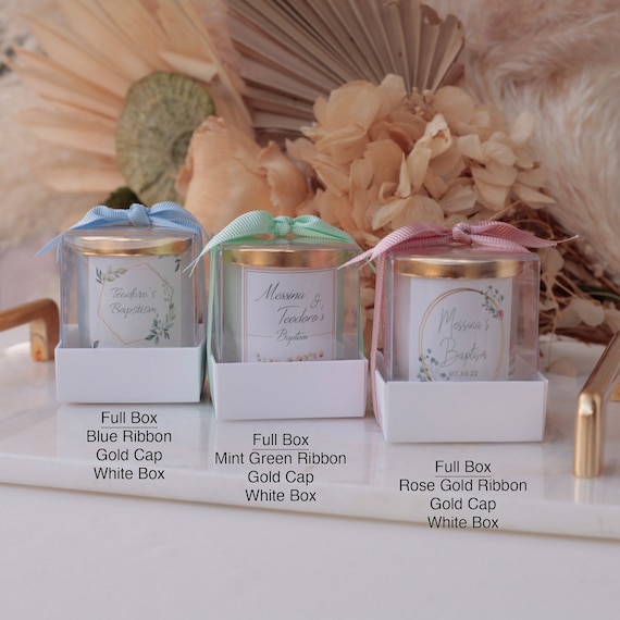 Personalized Name Gold Lid Candle Custom Wedding Candle - Etsy