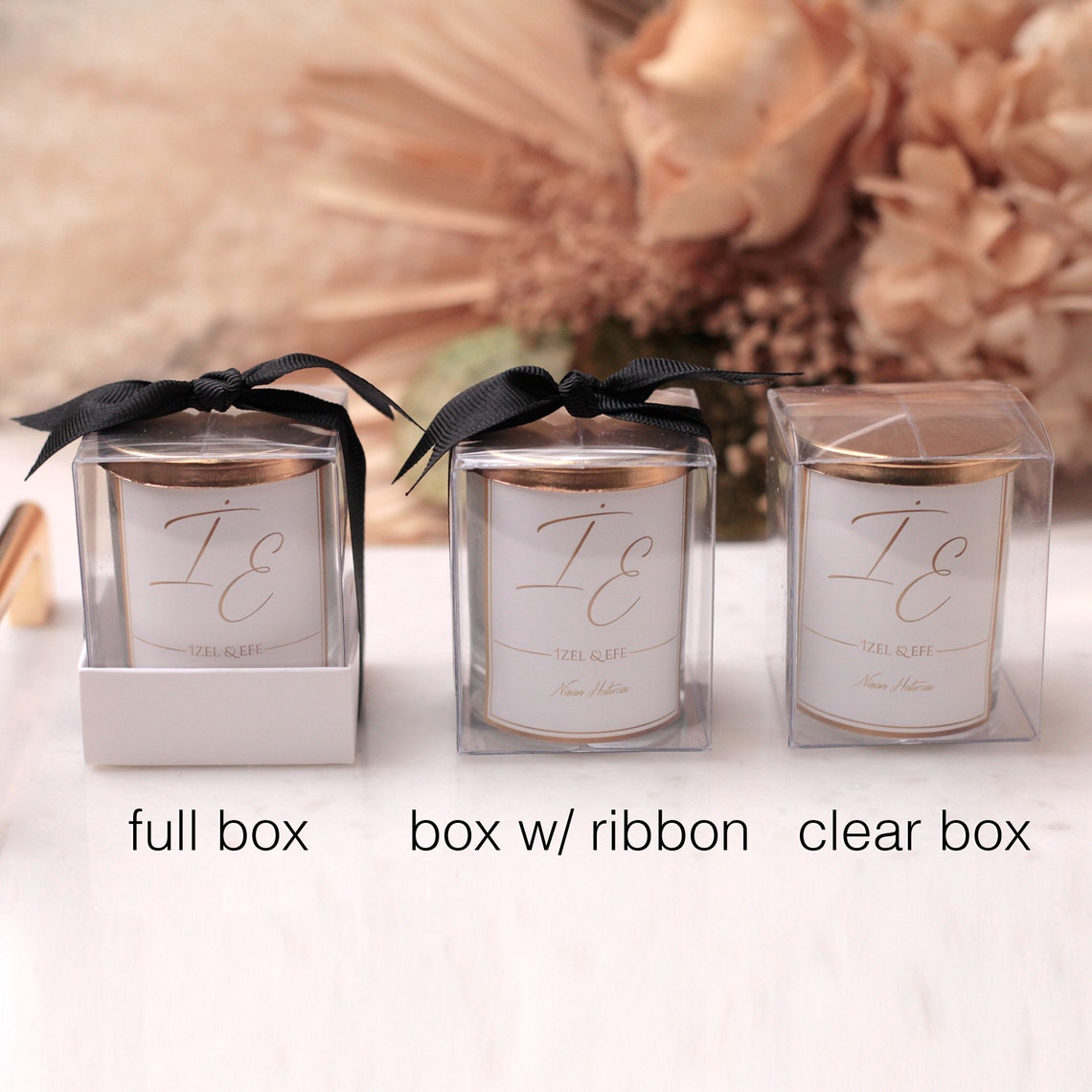 Personalized Silver Wedding Favor Candle Custom Name Candle - Etsy