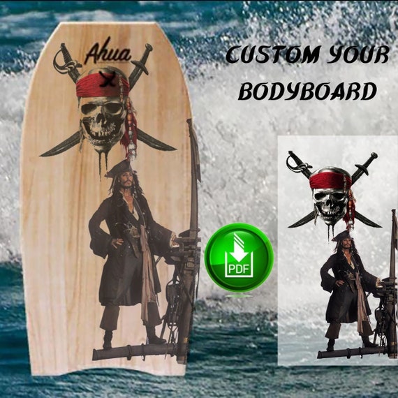 Svg-custom Bodyboard Jack Sparrow Johnny Depp Artwork - Etsy
