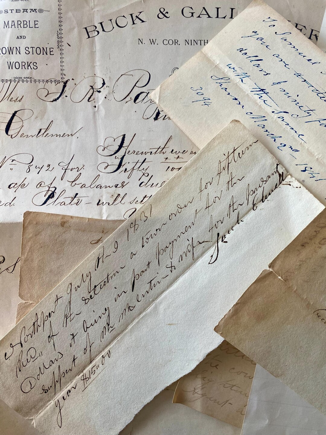 Vintage Ephemera Pack – Antique Letters, Calligraphy Paper (12 Pcs) - Etsy