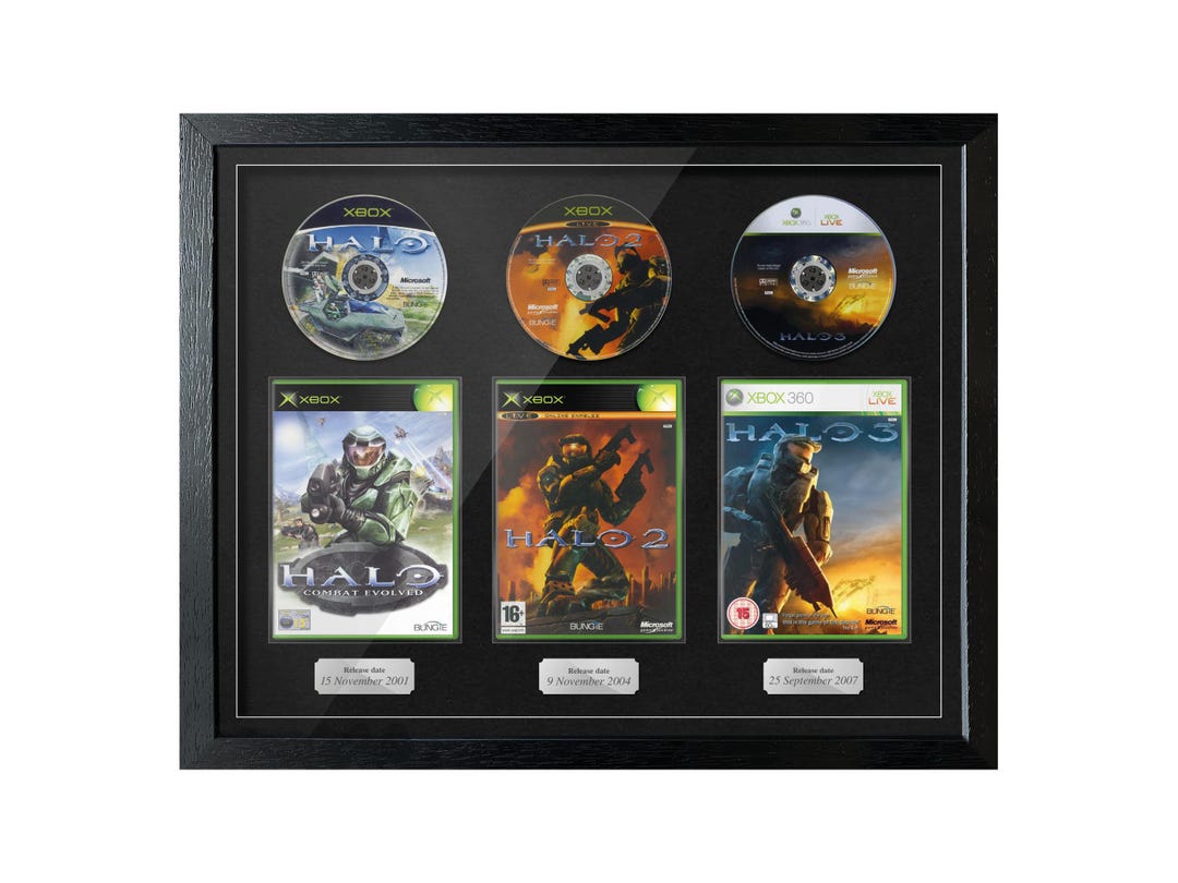 The Halo Trilogy (xbox) Exhibition Range Frame - Etsy