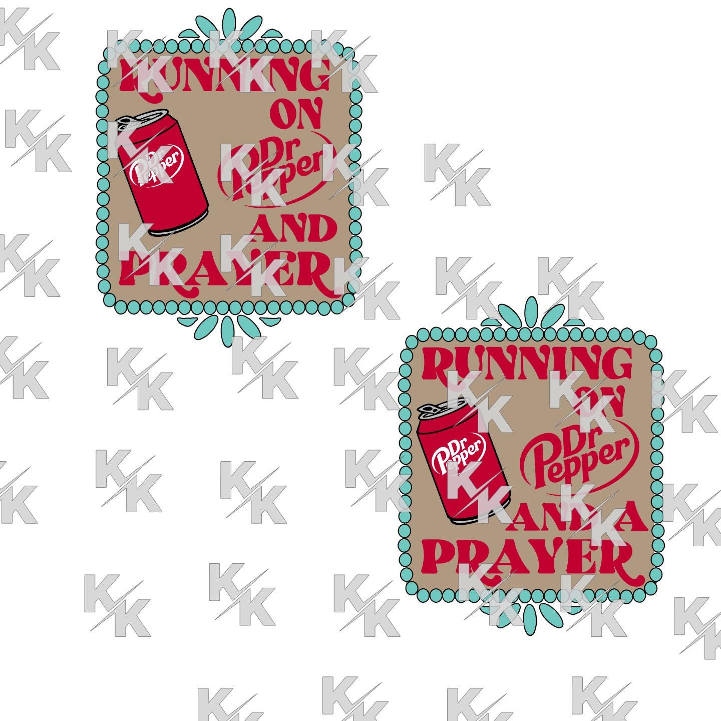 Running on Dr. Pepper and a Prayer Svg Cut File - Etsy