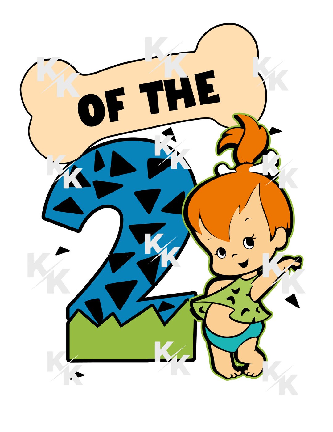 Pebbles 2nd Birthday No Wording, Png, Digital Download, Sublimation - Etsy